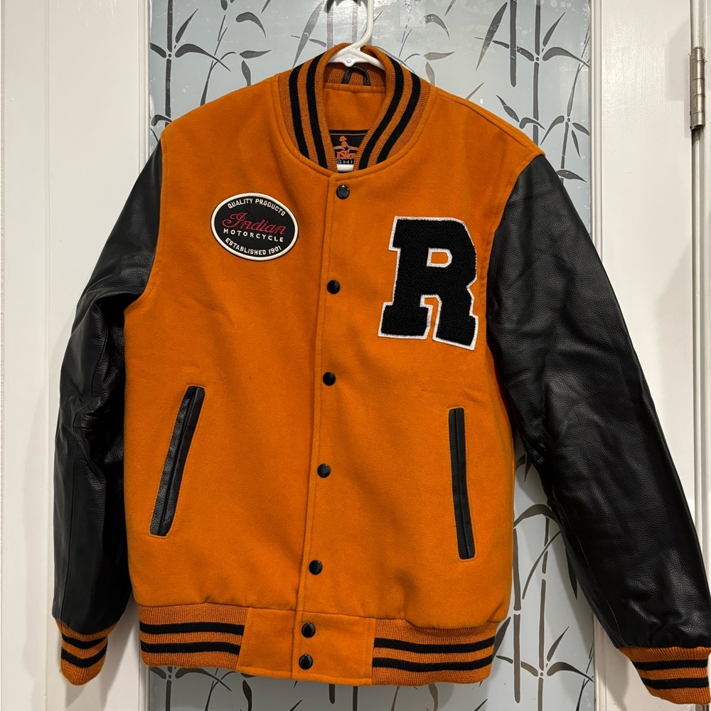 Versity Jacket Leather Sleeves - Gem